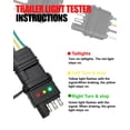 4-pin Trailer Light Tester - Dual-End Design with Diagnostic Indicators ...