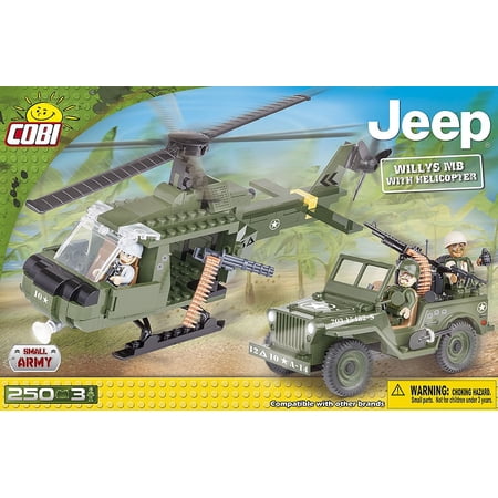 COBI Small Army - Jeep Willys MB with Helicopter - Walmart.com
