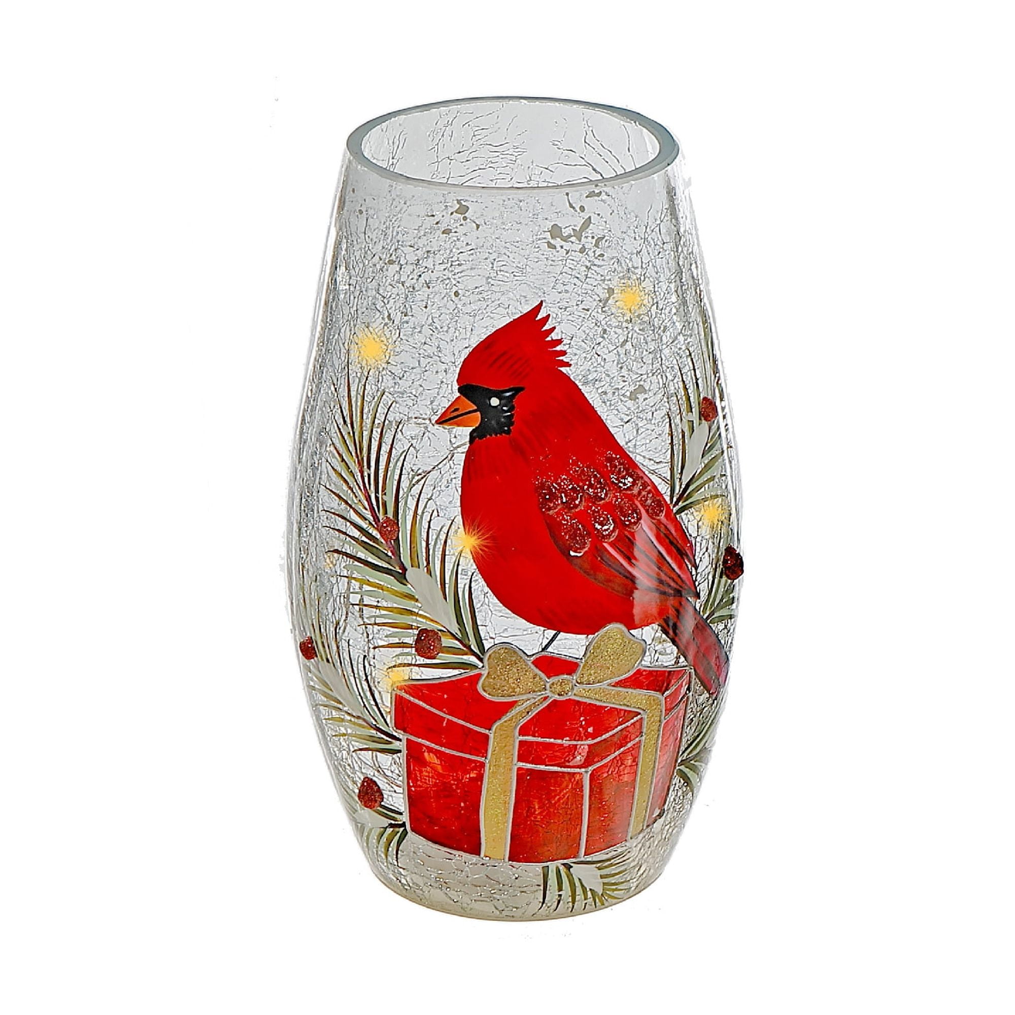 Click here for Ih Casadécor Led Crackled Oblong Glass Decor (Card... prices