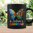 Autism Awareness Grandma Butterfly Cute Colorful Rainbow Coffee Mugs ...