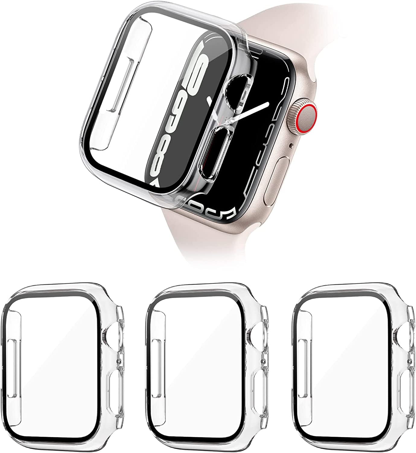 3-Pack Tempered Glass Screen Protector Cases Compatible with Apple ...