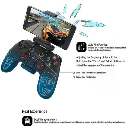 Gamesir G3 Bluetooth Game Gamepad With Detachable Bracket Gaming ...