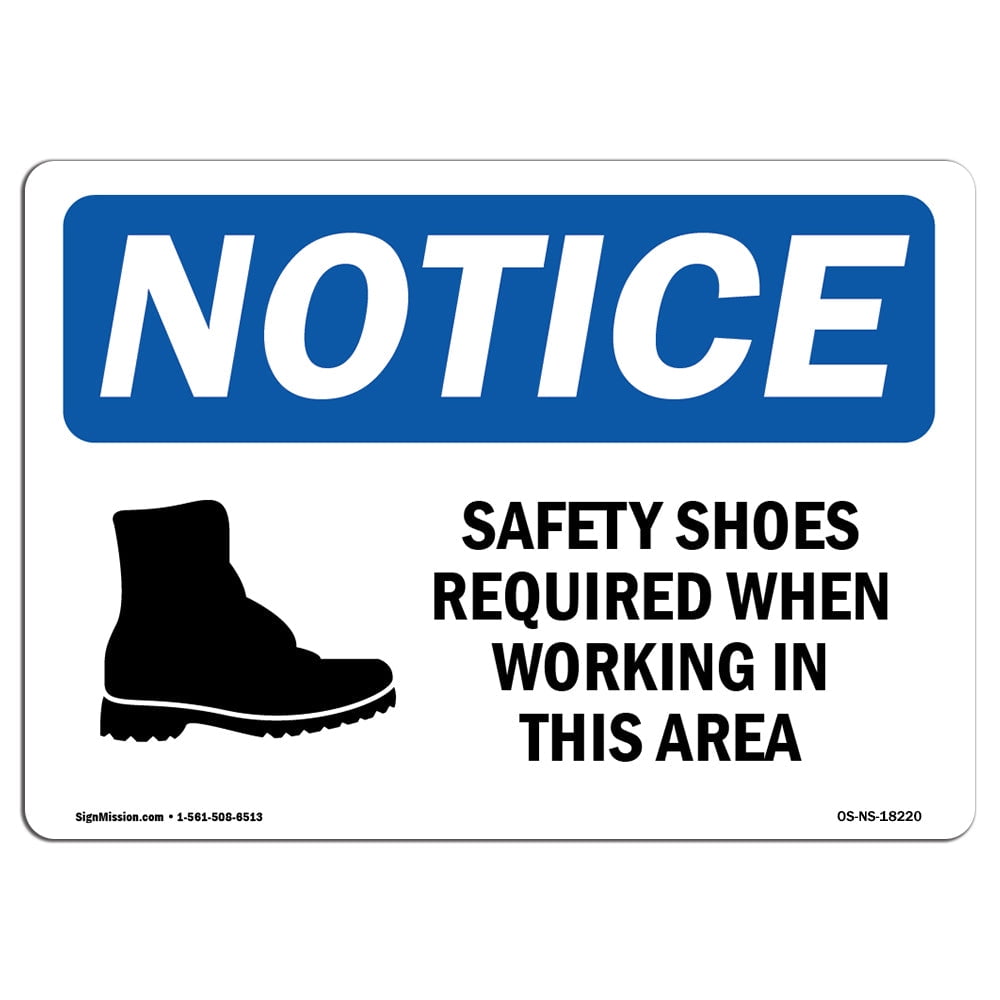 Safety Boots Required Sign