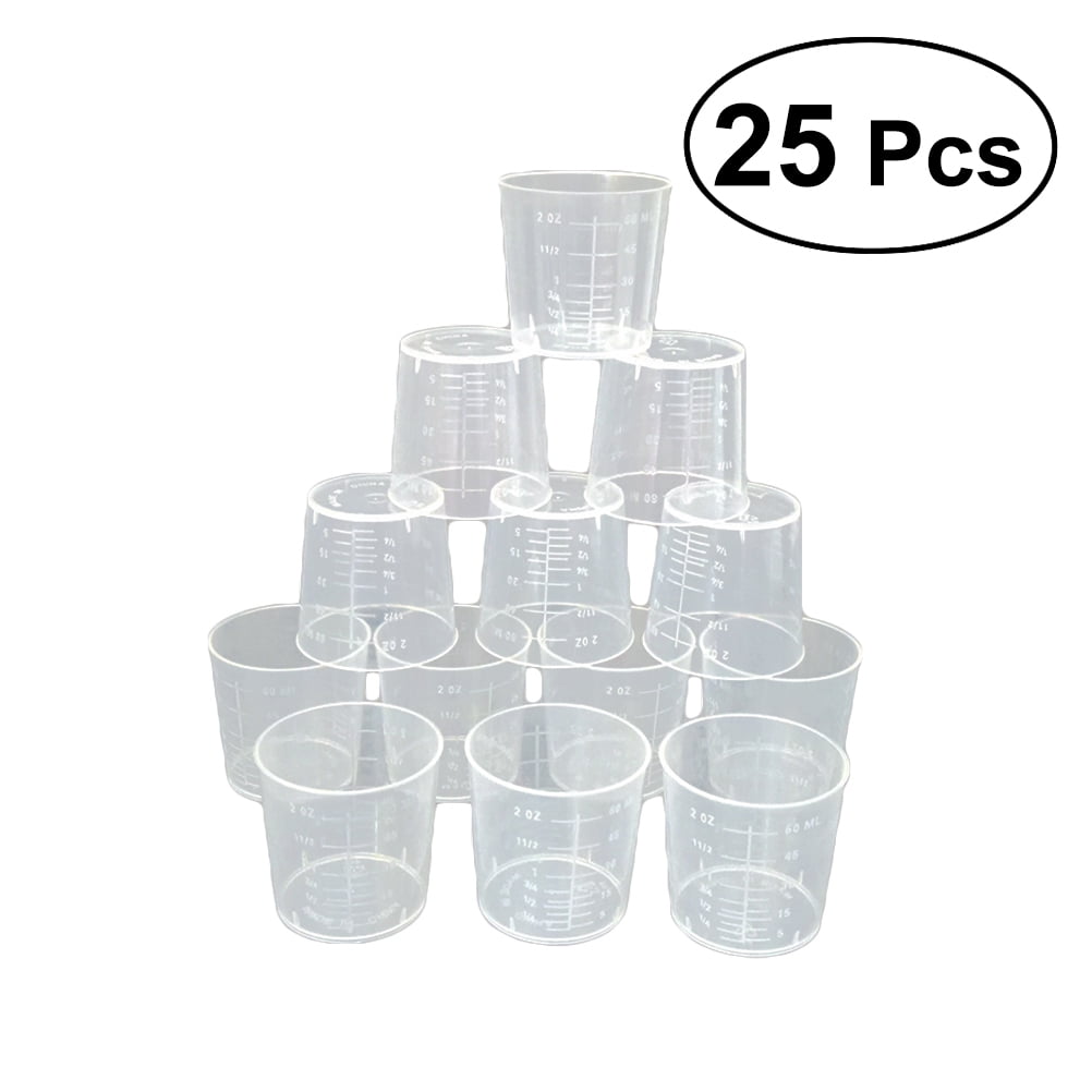 Click here for Masteelfca 25pcs 60ml Plastic Measuring Cup Kitche... prices