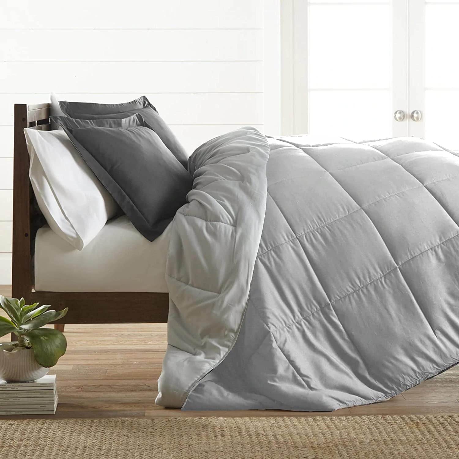 Premium Reversible Bamboo Comforters by All That Jazz - Walmart.com
