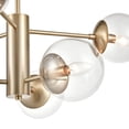 Millennium Lighting Avell 6 Light Chandelier in Modern Gold Modern Gold ...