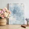 Abstract Canvas Wall Art for Living Room, Vintage Blue Grey Mottled ...