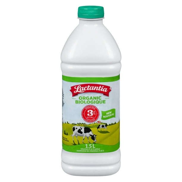 LACTANTIA WHOLE ORGANIC MILK 3.8% 1.5L - Walmart.ca