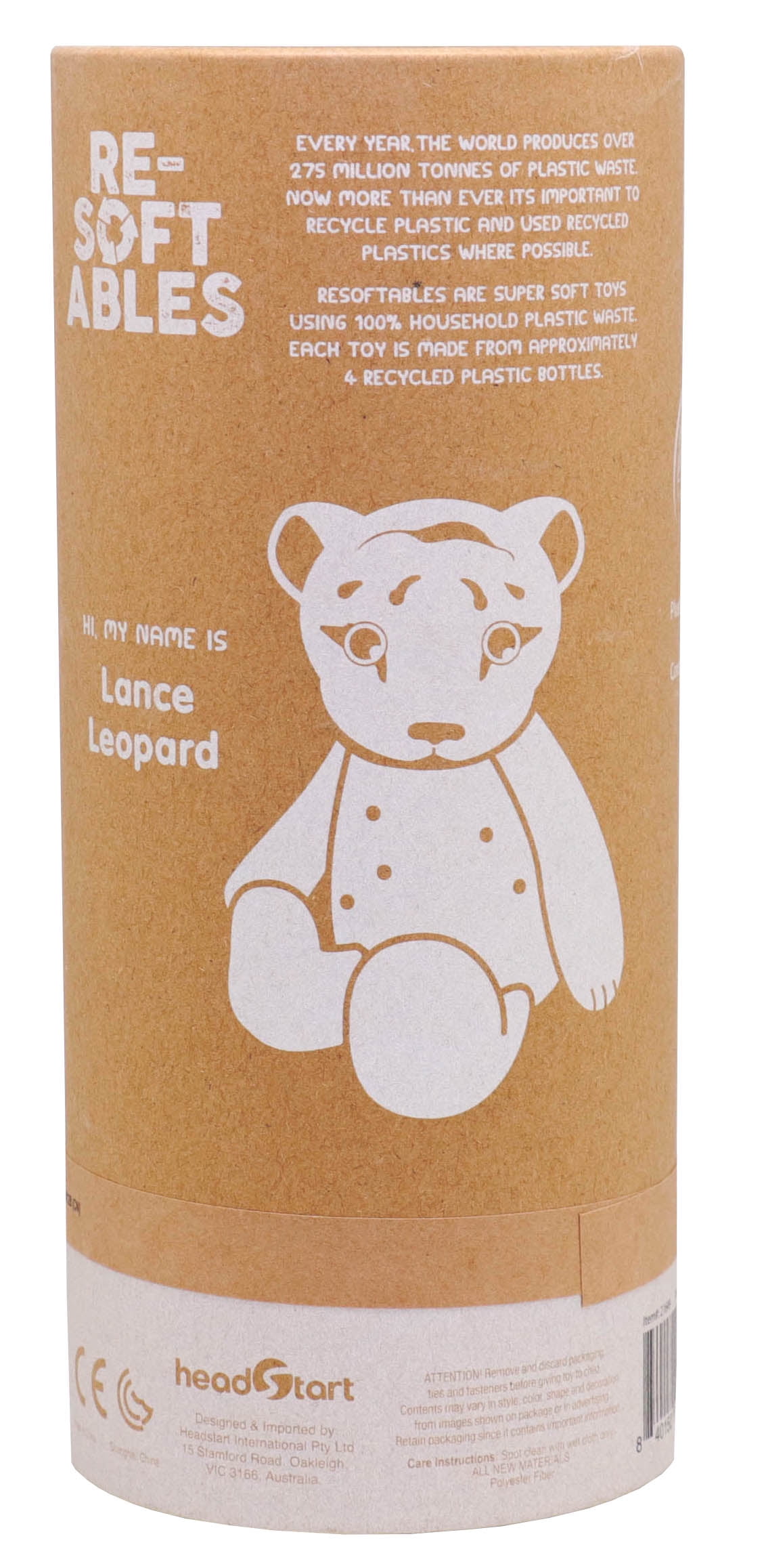 Buy Resoftables Eco Friendly Plush – Lance Leopard. Made From 100% ...
