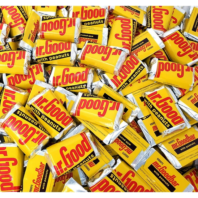 HERSHEY'S MR. GOODBAR Milk Chocolate Peanuts Miniature Bars, Bulk Candy ...