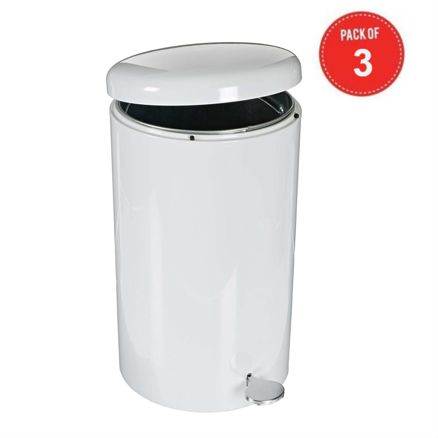 Witt 2270WH Stainless Steel Step On Can Biohazard Waste Container with ...