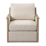 Classic Home Norman Swivel Accent Chair in Natural - Walmart.com