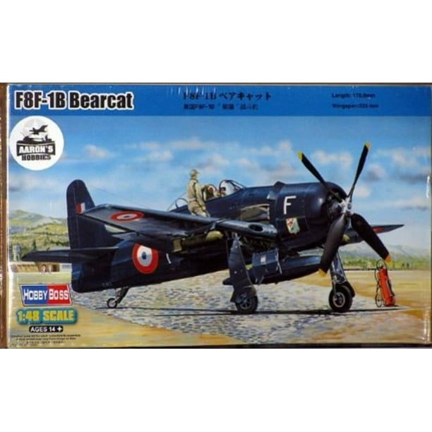 Hobby Boss F8F-1B Bearcat Airplane Model Building Kit - Walmart.com ...