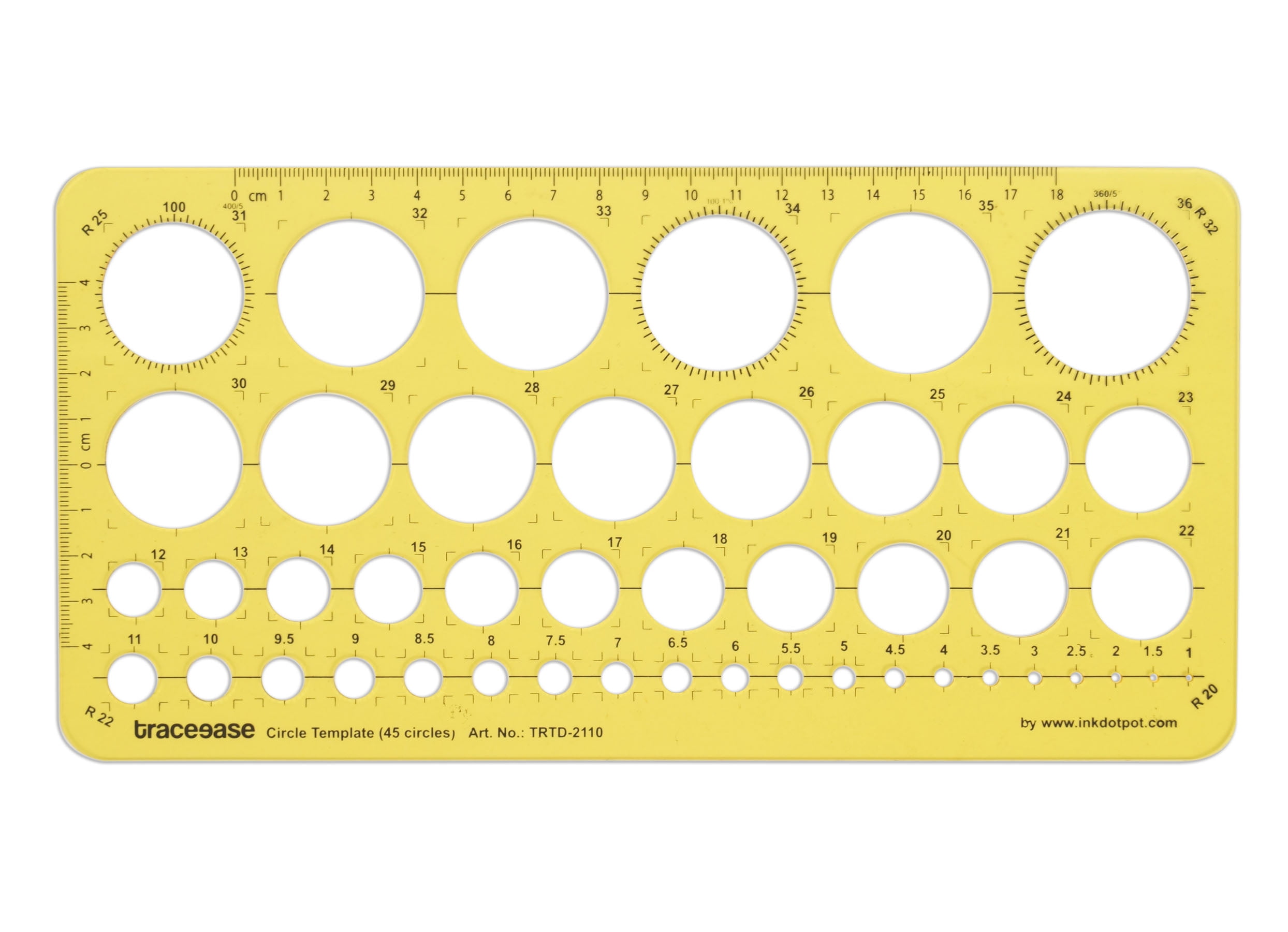 Traceease Geometric Drafting Circle Template Drawing Stencil, Designing ...