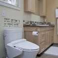 1pc Toilet Theme PVC Wall Sticker Toilet Paper Pattern Vinyl Wall Art ...