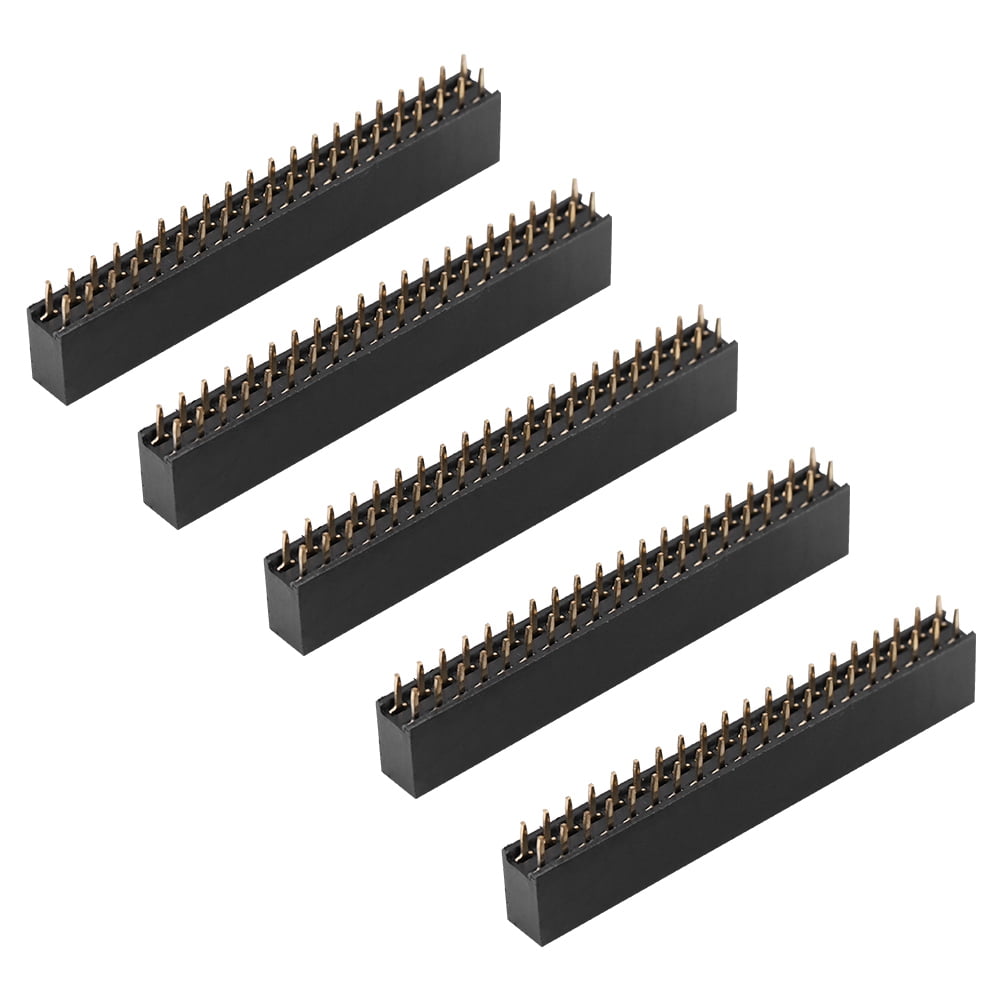 Conector hembra, 5 piezas, 2 x 20 pines, conectores de cabezal hembra ...