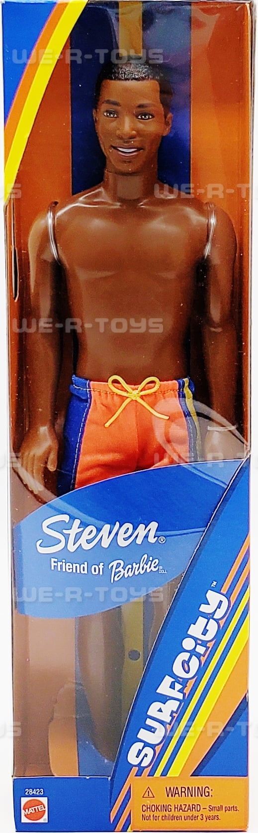 Barbie Surf City Steven African American Doll Mattel 2000 #28423 NEW ...