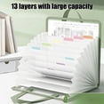 Weloille 13 Pocket Portable Expanding File Folder 1 Piece, Tear ...