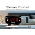 Alarm Clock for Bedroom, 2 Alarms Loud LED Bright Display Plug in ...