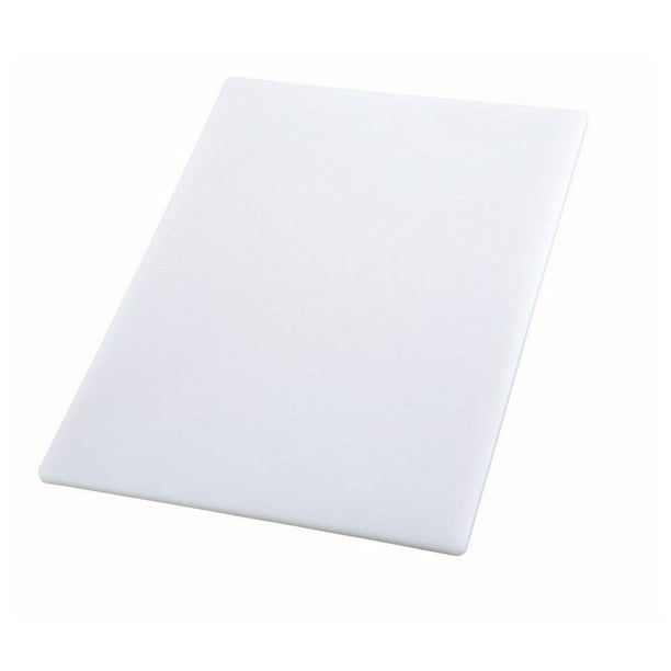 Winco CBWT-610, 6x10x0.5-Inch Rectangular White Plastic Garnish Cutting ...