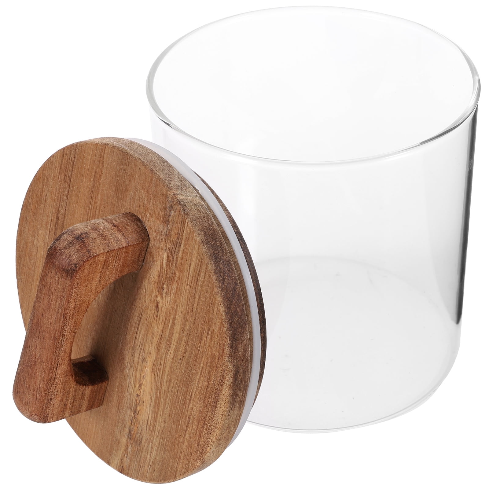 Glass Canister Glass Tea Container Clear Storage Canister Glass Jar ...