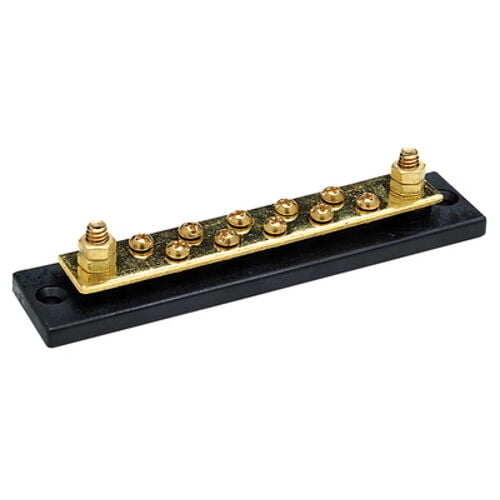10 Gang Terminal Block Common Bus Bar with Brass Terminals for Boats ...