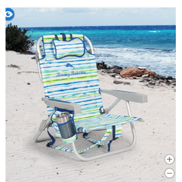 Tommy bahama 2 backpack beach chairs stripes 2020 store