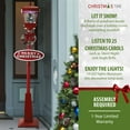 Christmas Time 71-In. Musical Snowy Street Lamp | Christmas Tree Scene ...