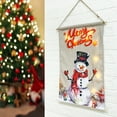 Christmas Hanging Luminous Flags - 1.1x1.6 Feet Santa Claus, Snowman ...