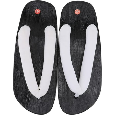 Surrme Japanese Wooden Clogs Sandals Cosplay Clog Shoes Creative Wooden ...