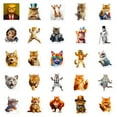 50-Pack Funny Cat Stickers - Hilarious Cat Meme, Expression Pack, Silly ...