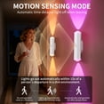 1-4pcs Mini Cat Eye RGB Gradient Wall Light, 120° Motion & Voice Sensor ...