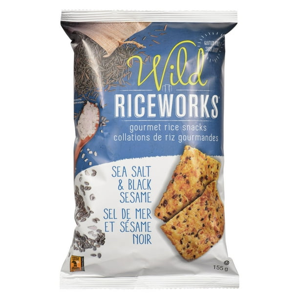 riceworks Wild Sea Salt and Black Sesame Gourmet Rice Snacks - Walmart.ca