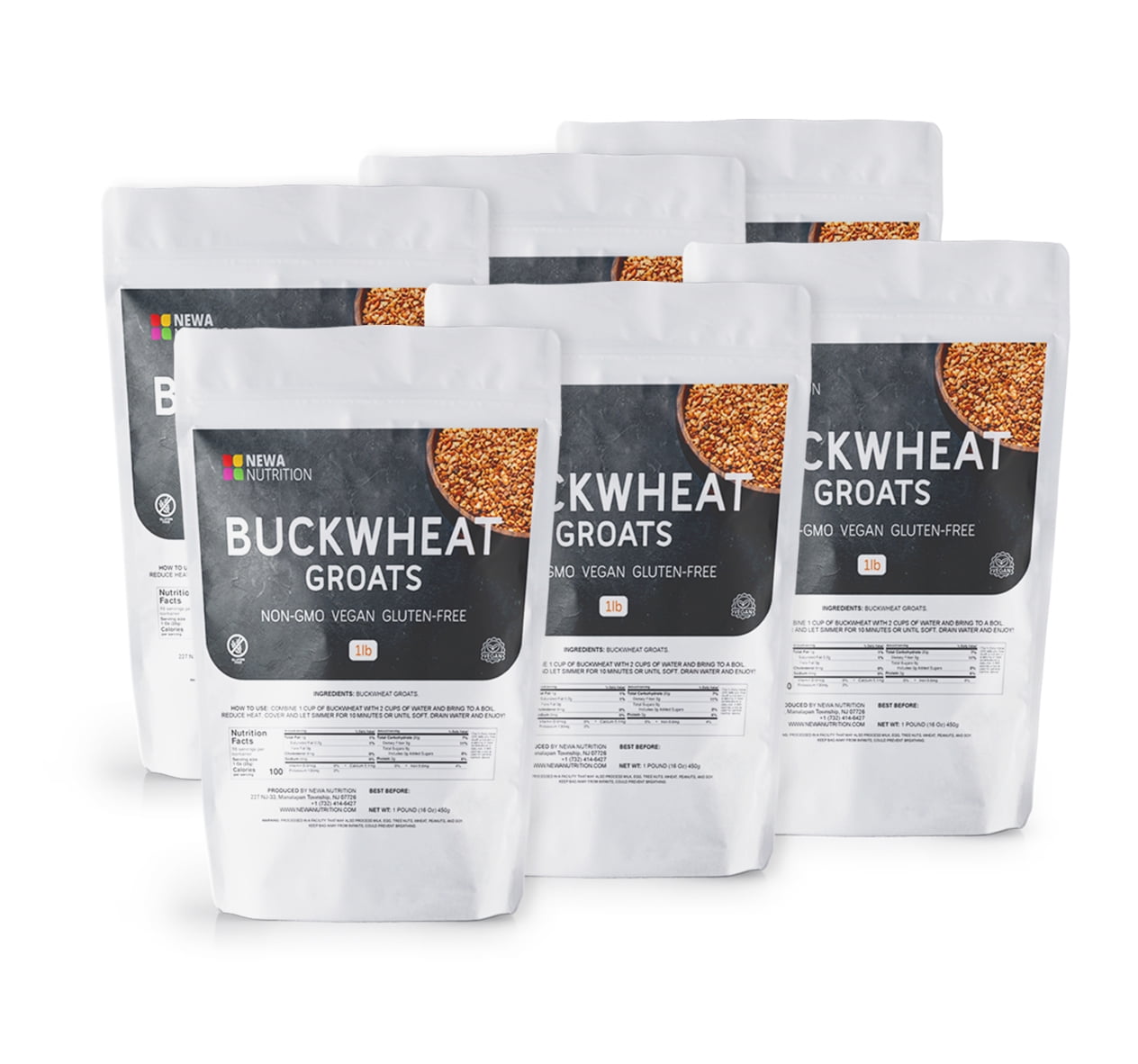 Organic Buckwheat Groats by Newa Nutrition. NON - GMO, Gluten Free ...