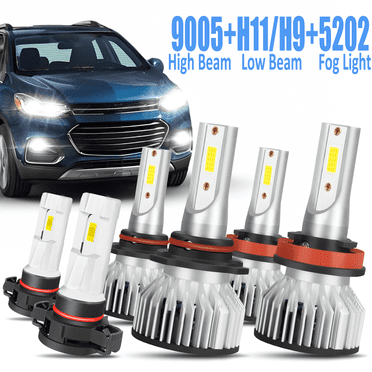 ALLA Lighting 10000Lms H8 H9 H11 LED Switchback Fog Lights, Headlights, 6000K Xenon White/3000K ...