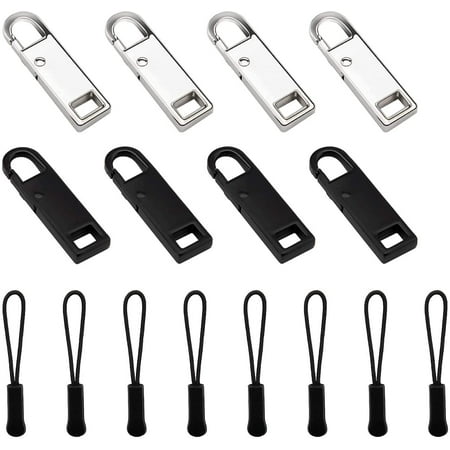 TESNN Zipper Pull Replacement Metal Zipper Gripper Mend Fixer Zipper ...