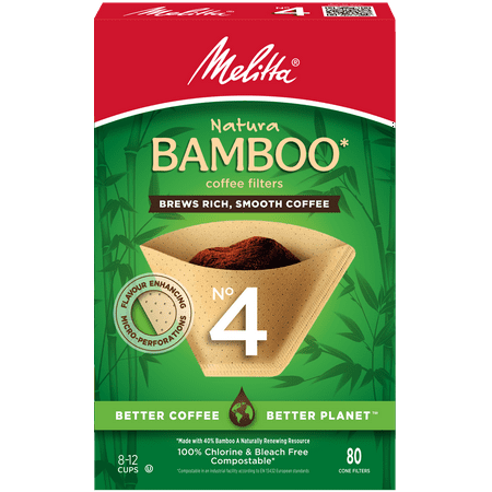 Melitta No 4 All Natural Bamboo Coffee Filters - Walmart.ca