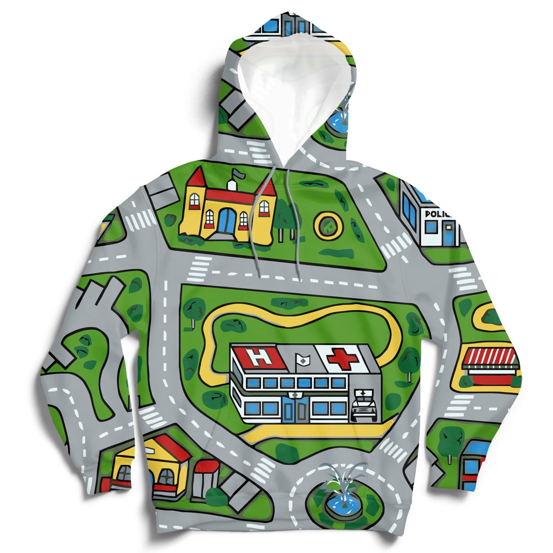Click here for Soscribbly Toy Car Mat Graphic Pullover Hoodie Uni... prices