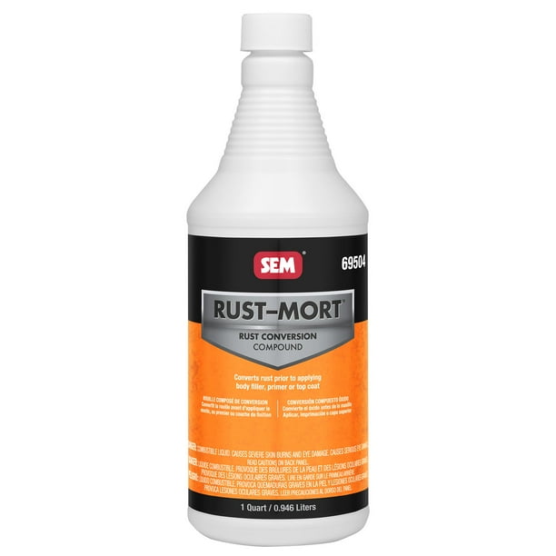 SEM Products 69504 Rust-Mort Rust Preventive Coating Black 1 Quart ...