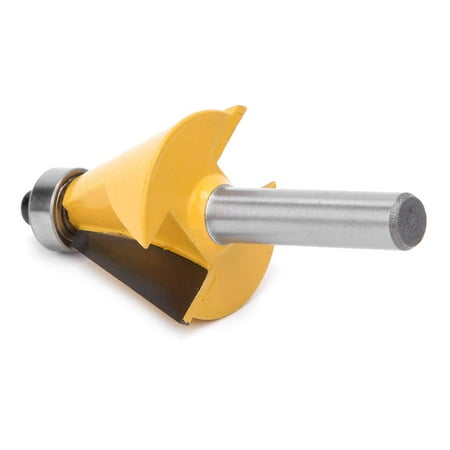 Shank Chamfer Bevel Edging Router Bit 8mm with Bearing Woodworking ...