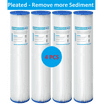 Membrane Solutions 5 Micron Filter, 20x4.5 inch, Washable Pleated ...