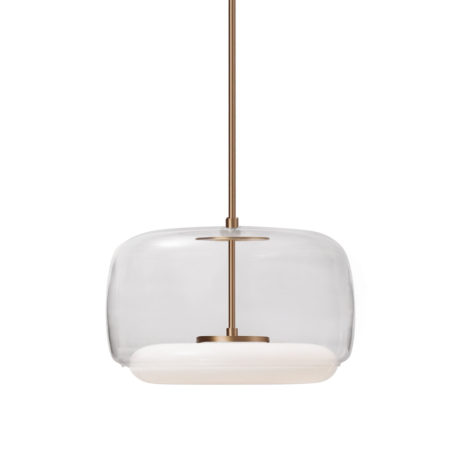 Kuzco Lighting Pd70615 Enkel 15" Wide Led Pendant - Vintage Brass ...