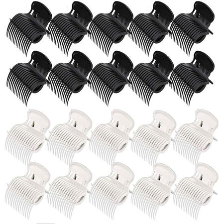 SHTUUYINGG 24 Pieces Hot Roller Clips, Hot Roller Hair Clips, Simple ...