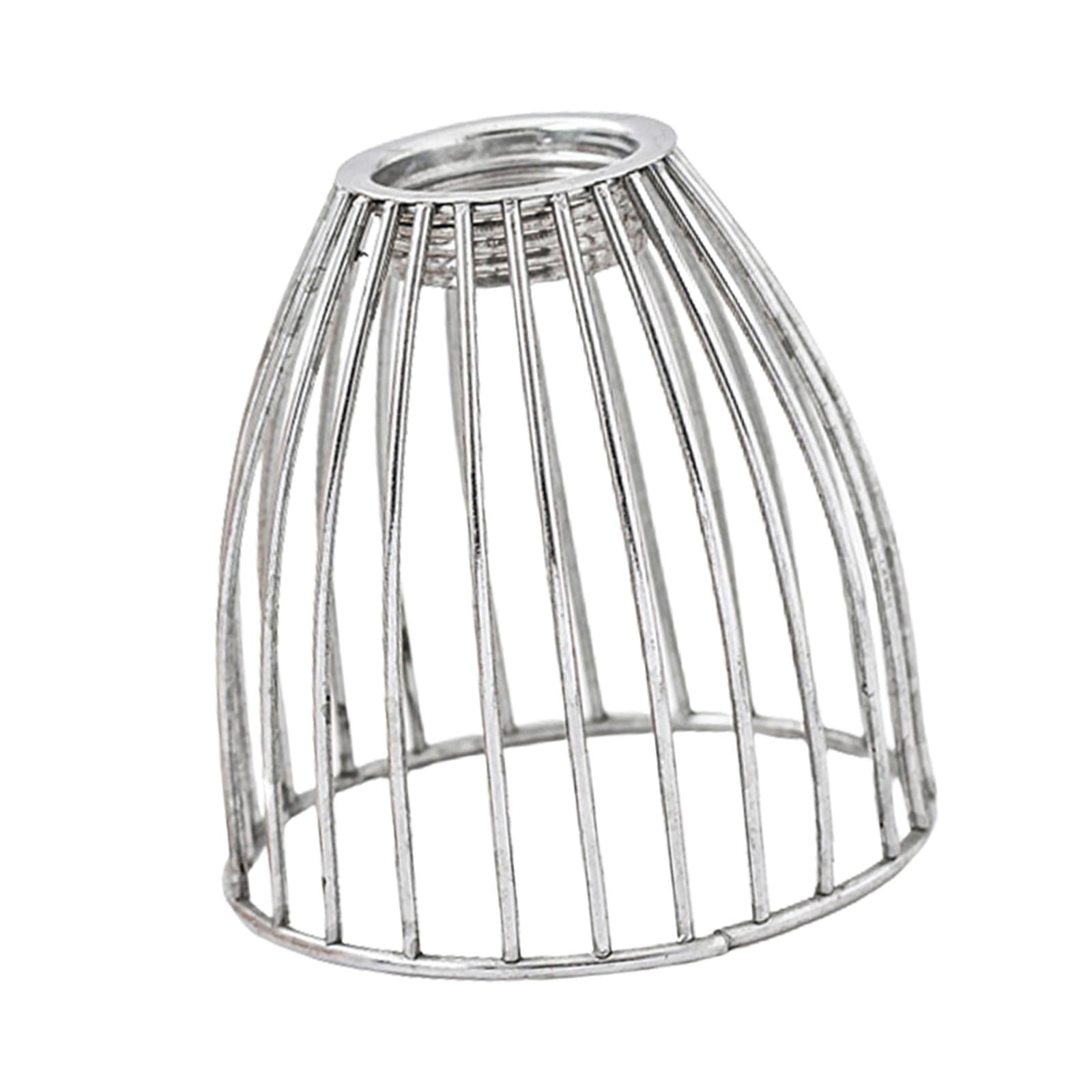 Pendant Lampshade Bulb Guard for Light Fixtures Decorative Metal Cage ...