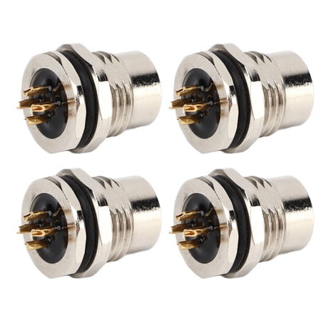 D Type Female Mount Chassis Socket, Compact Structure M12 D Type Female ...