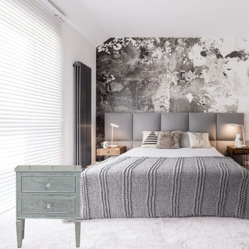 Click here for Take Me Home Furniture Wes Mirrored Nightstand  Mi... prices