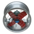 INTBUYING 24" Axial Fan Cylinder Pipe Fan for Dusting Ventilating 220V ...