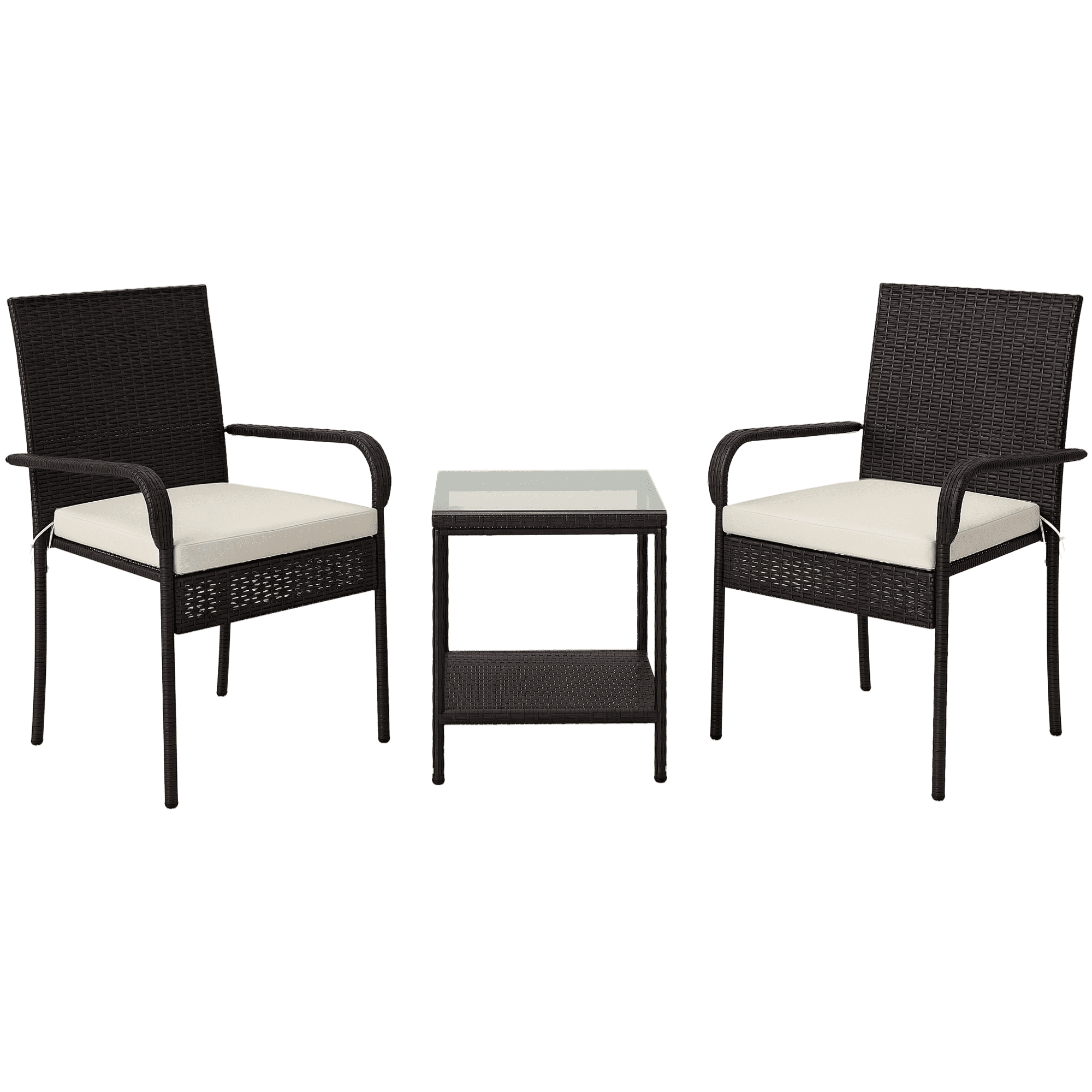 Click here for Outsunny 3 Piece Patio Furniture Set  Pe Rattan Ta... prices