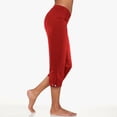 Dagugfen Yoga Capri Pants for Women Elastic High Waist Slim Leg Fitness ...