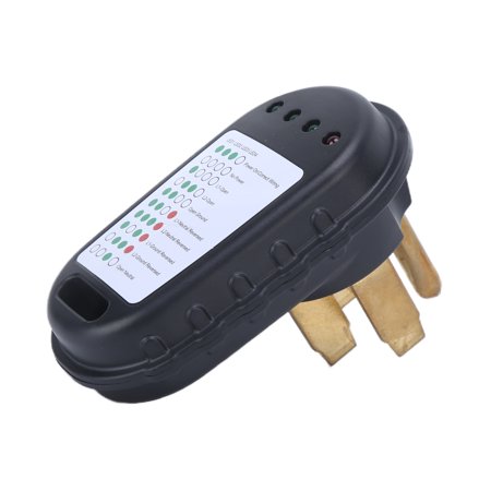 Power Tester, Ergonomic Anti-Slip RV Circuit Analyzer With LED Light ...